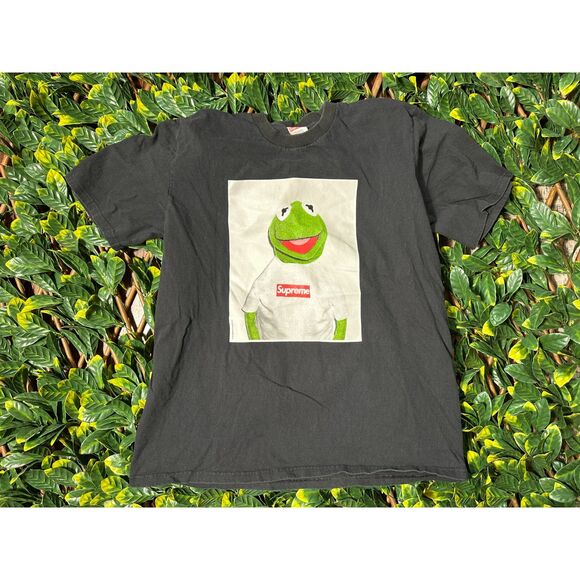 SUPREME PHOTO TEE KERMIT THE FROG SS08 2008 Size Large Black